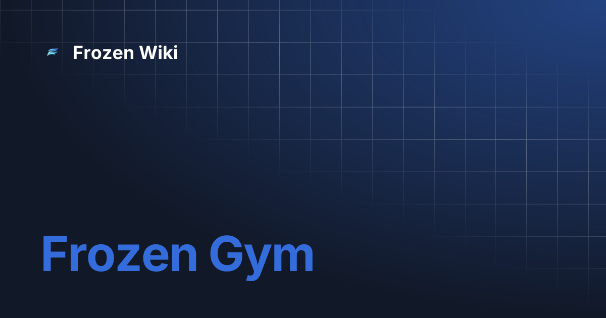 Frozen Gym | Frozen Wiki